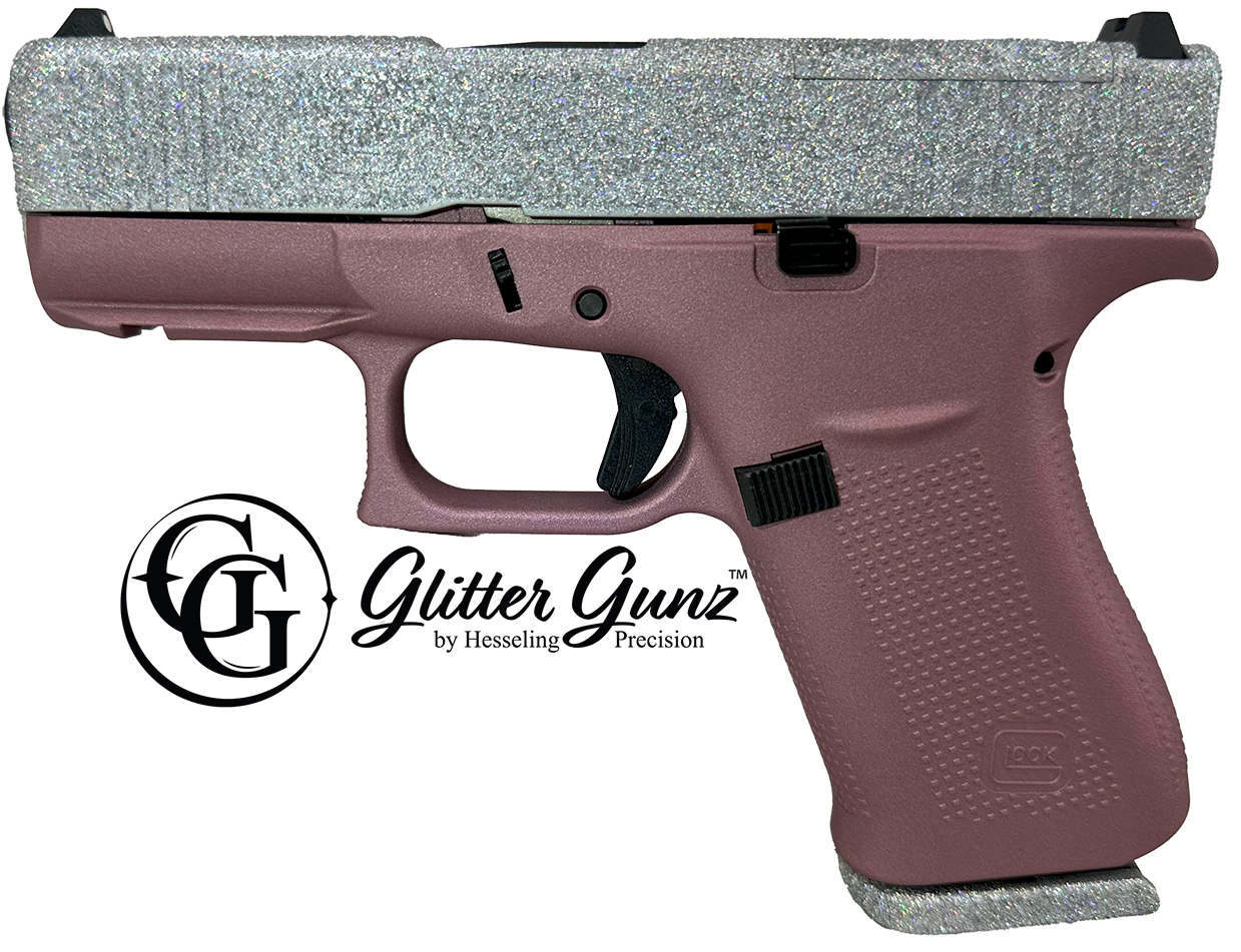 GLOCK 43X MOS 9MM BLUSH DIAMOND GLITTER GUNZ | Armory 219